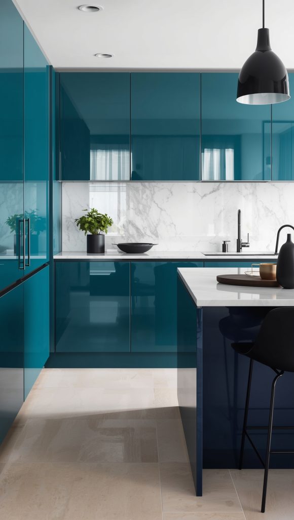 10 High Gloss Kitchen Cabinets Makeover - Inspiring Homes, Stylish ...